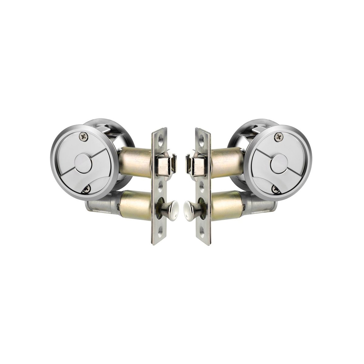 Lockwood Satin Pearl Sliding Cavity Passage Latch Set - Bunnings Australia