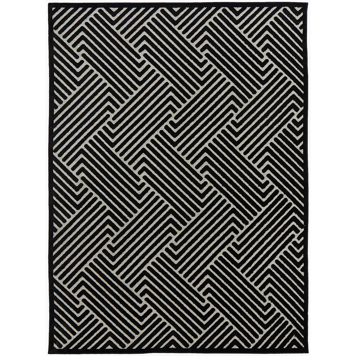 Geller Cole Black & Gold 400X300Cm Rug - Bunnings Australia