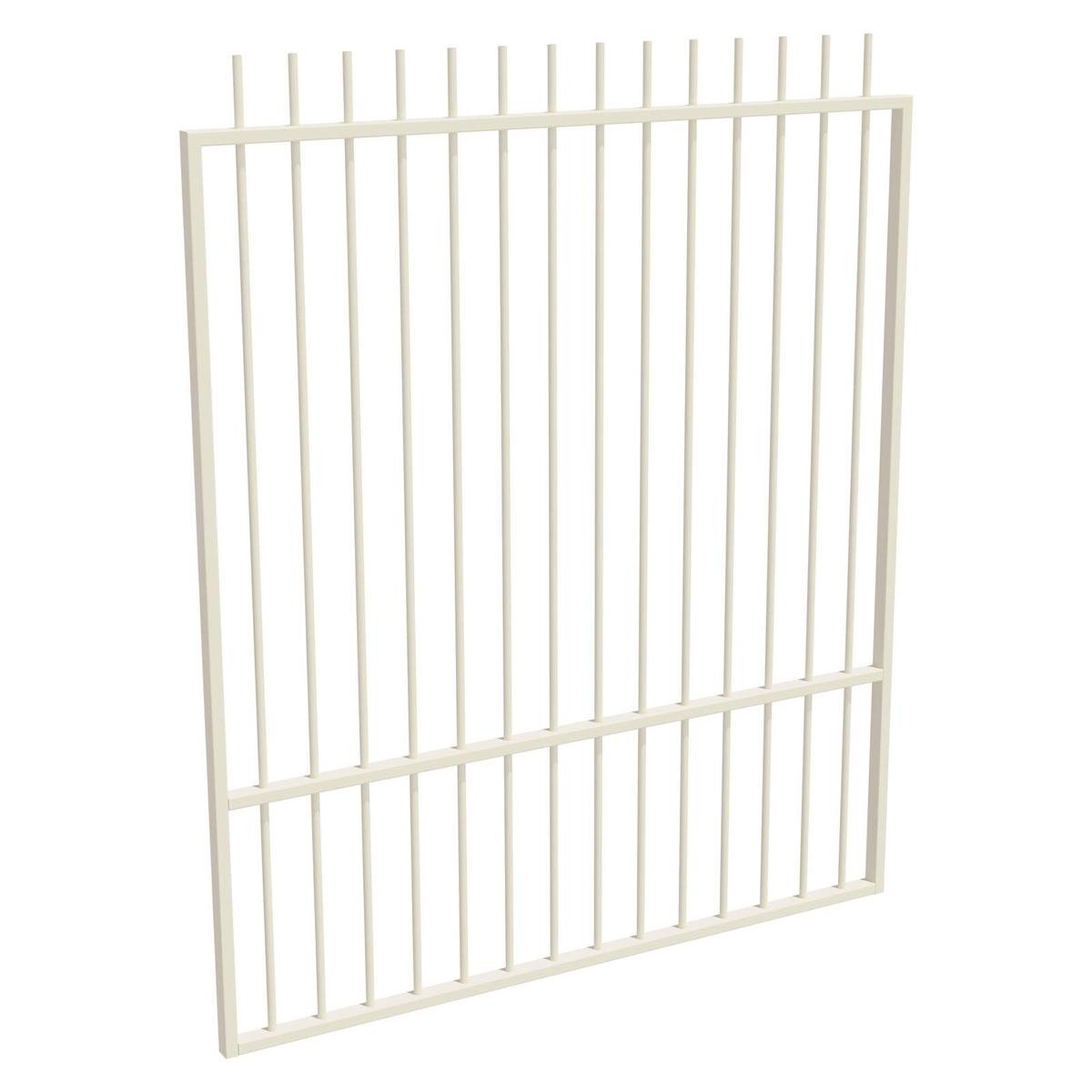 ProtectorAl 1201 - 1500 x 1800mm Surfmist Aluminium Garden Gate Picket ...