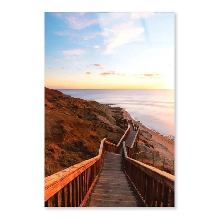 Stair Walkway Sunset Print 100% Australian Made 90 x 120cm (Acrylic ...