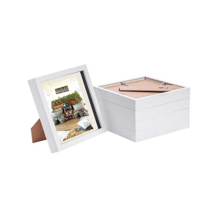 Nicola Spring 5 Piece 8 x 8 3D Shadow Box Photo Frame Set - Craft ...