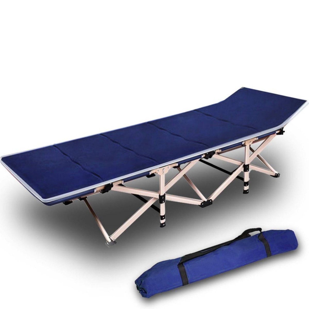 Camping Portable Stretcher Single Foldable Folding Bed Mattress ...