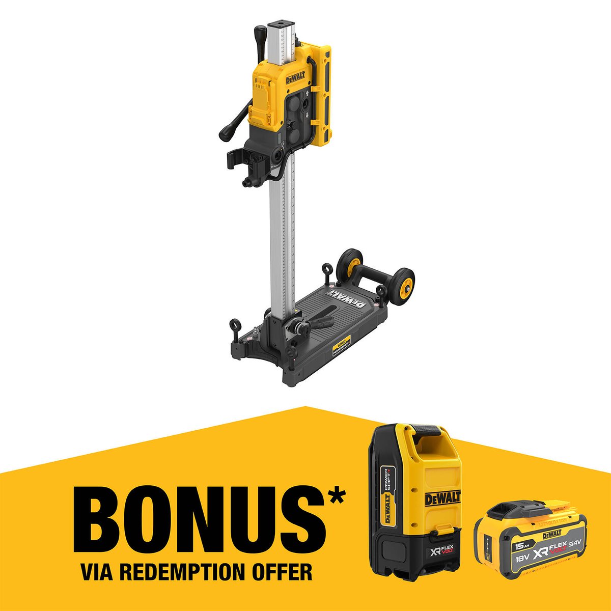 DeWALT POWERSHIFT Core Drill Stand DCPS151-XJ - Bunnings Australia