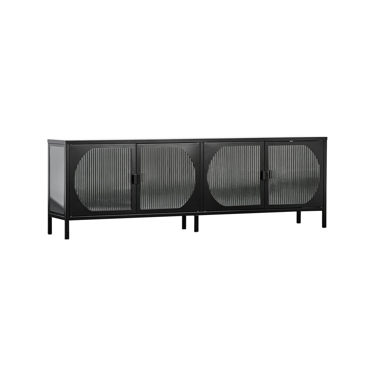 Cooper & Co. Eve 160cm Modern Metal TV Unit Black - Bunnings Australia
