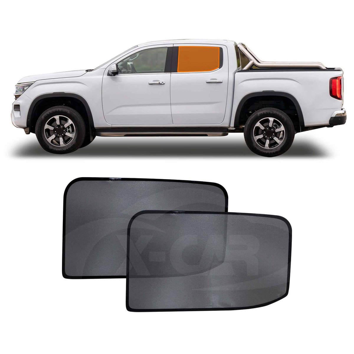 Rear Window Sun Shade for Volkswagen Amarok NF Series 2023-Onwards Dual ...