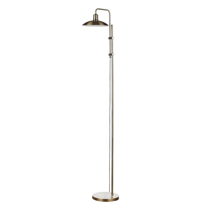 Academy Rayner Metal Floor Lamp Gold 25x35x159cm - Bunnings Australia
