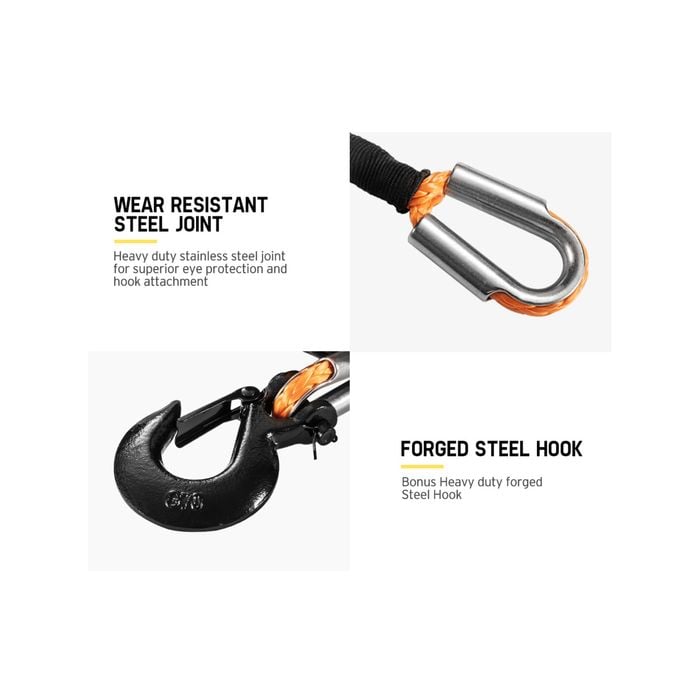 Winch Rope 10Mm X 30M Synthetic Rope - Bunnings Australia