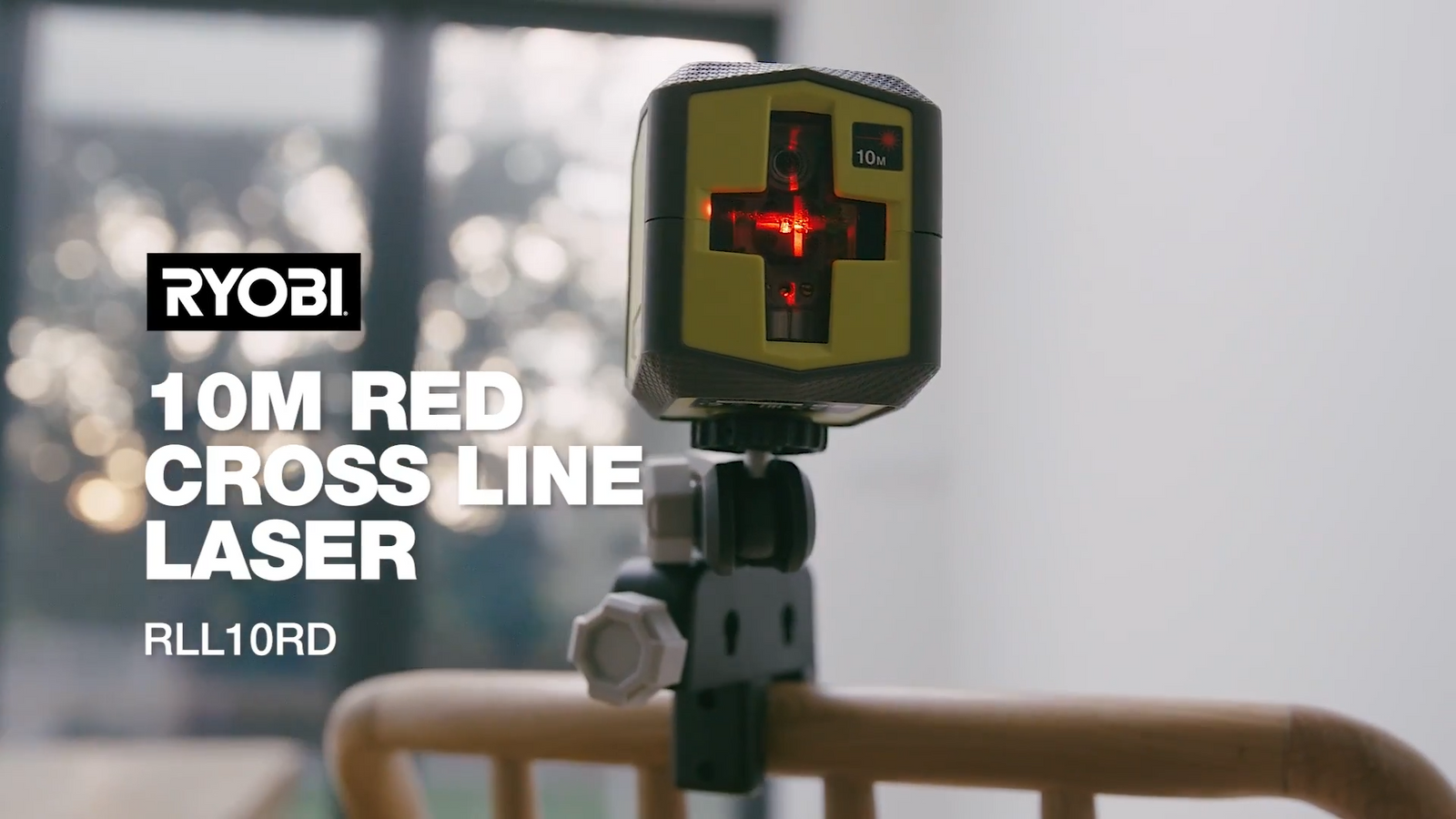 Ryobi 10m Red Cross Line Laser Bunnings Australia