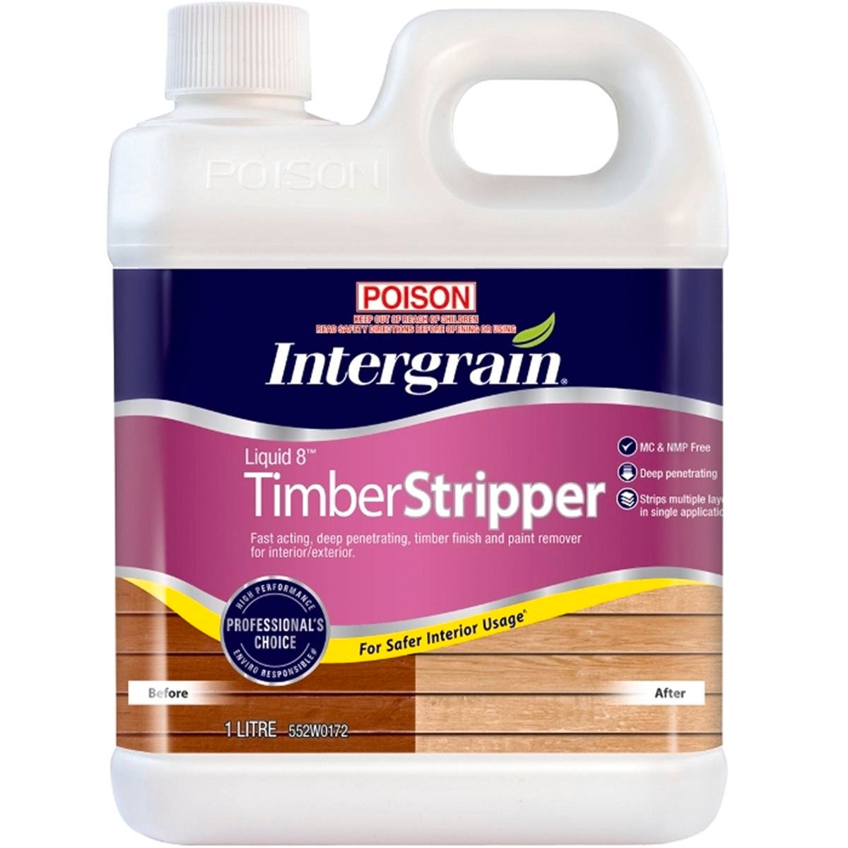 Intergrain 1L Liquid 8 Timber Stripper - 1L - Bunnings Australia