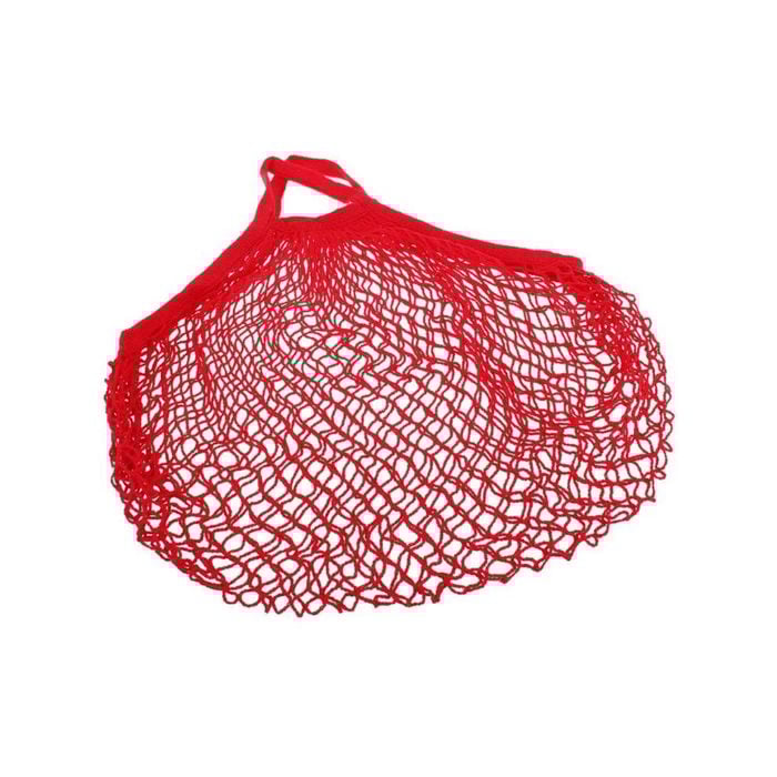 Appetito Cotton String Shopping Bag - Red Short Handle - Bunnings Australia