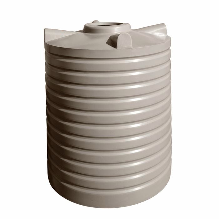 Clark Tanks 2600L Round Poly Water Tank - Merino - Bunnings Australia