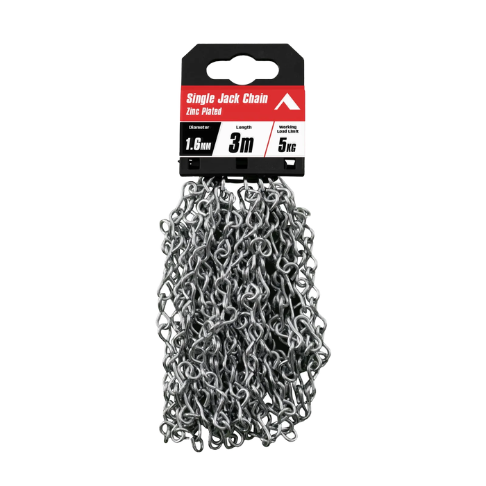 Pinnacle 1.6mm x 3m Zinc Plated Single Jack Chain - Bunnings New Zealand