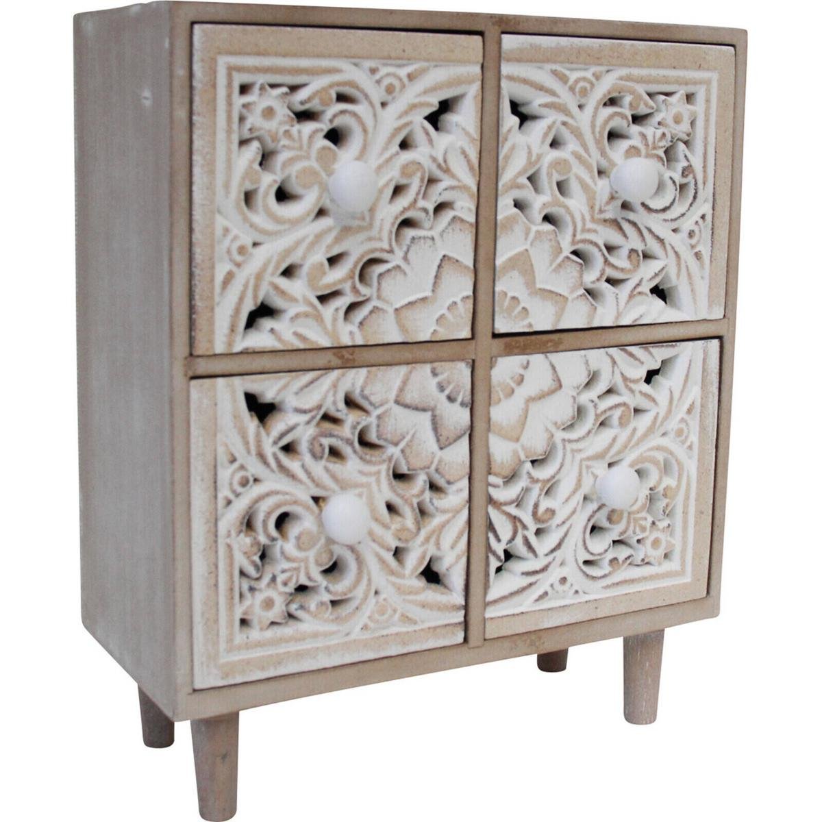 LVD Mandala Carving 22x10cm Wood Jewellery Drawer Square - Bunnings ...