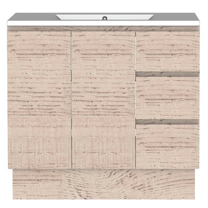 Forme 900mm Light Ash Mont Albert Freestanding Vanity With Porcelain ...
