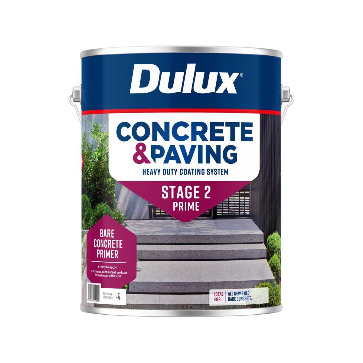 Dulux Concrete And Paving Bare Concrete Primer - 10L - Bunnings Australia