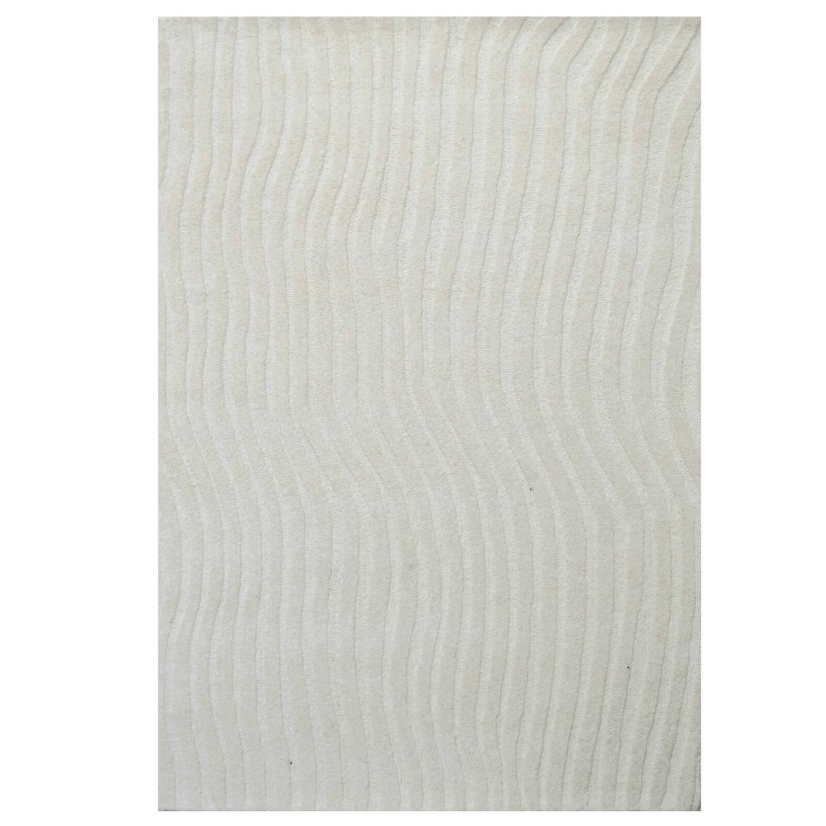 Modern Contemporary Wool Rug-Textures 6387-Ivory-110x160cm - Bunnings ...