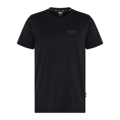 Ryobi Wear Black Classic Logo Tee - XXL - Bunnings Australia