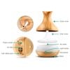 Devanti 400ml Aroma Diffuser Aromatherapy Wood Grain - Bunnings Australia