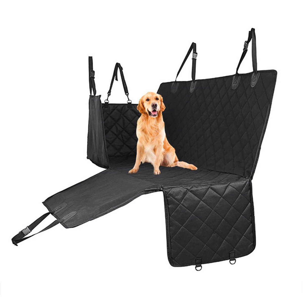 SOGA 600D Black Oxford Cloth Waterproof Dog Car Cover - Bunnings Australia