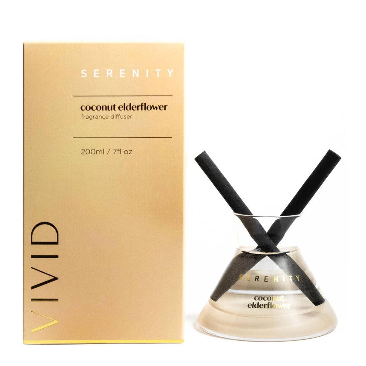 Serenity Vivid Glass Diffuser In Box Coconut Elderflower 200ml - Bunnings Australia