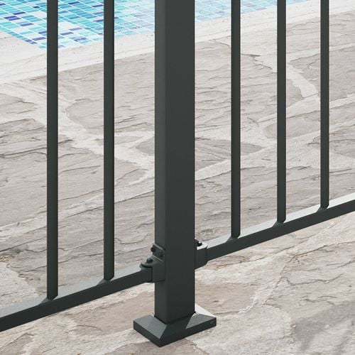 ProtectorAl 38 x 25mm Monument Aluminium Pool And Garden Fence Panel ...