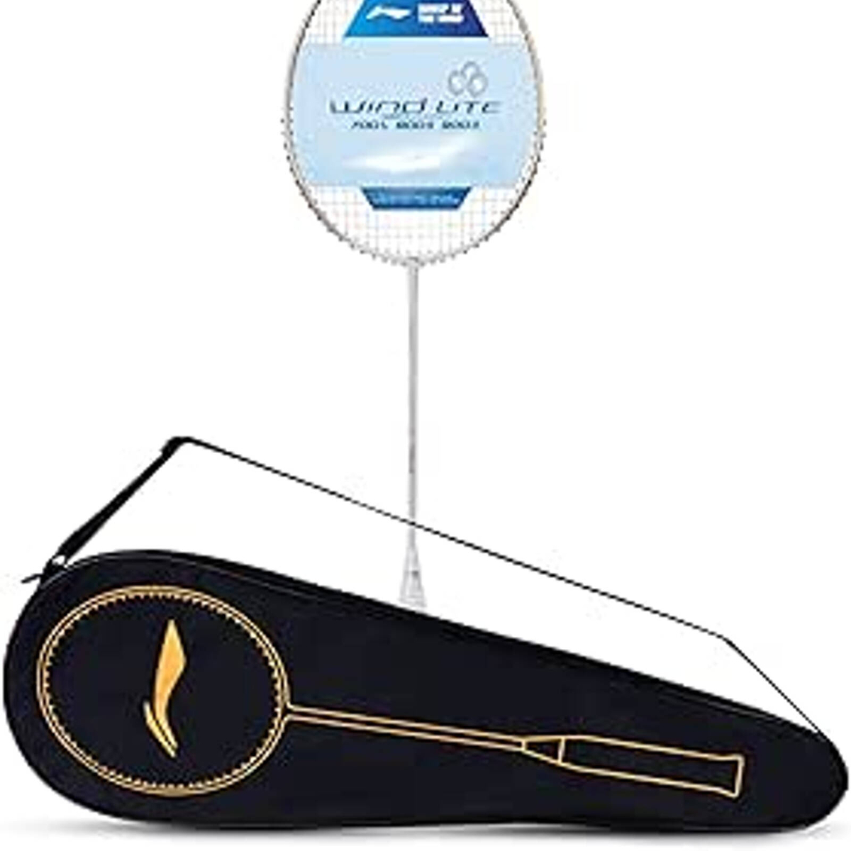 Li-Ning Wind Lite 700 II Carbon Fibre Badminton Strung Racket with Full ...