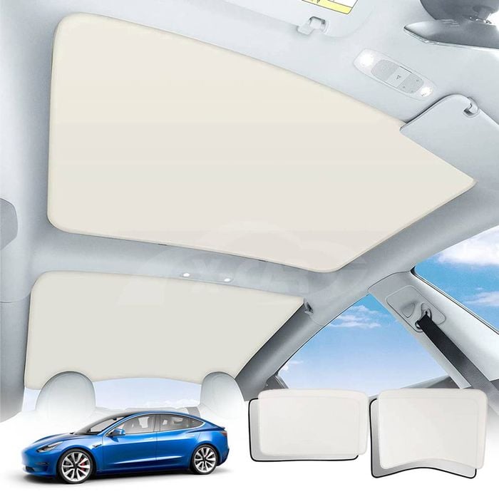 Tesla Model 3 Glass Roof Sunroof Mesh Top Window shade with UV Heat ...
