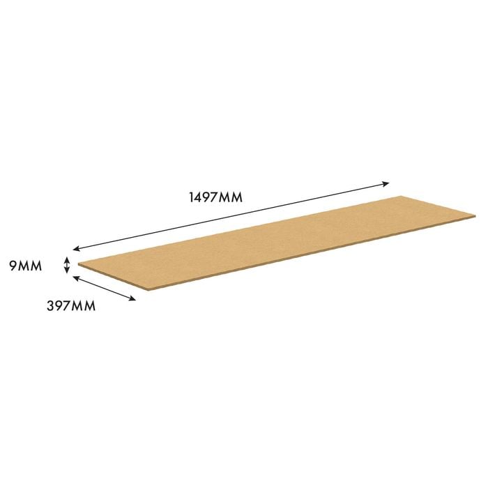 Rack It 400KG MDF Shelf 1497x397mm (for 430 Rack depth) - Bunnings New ...