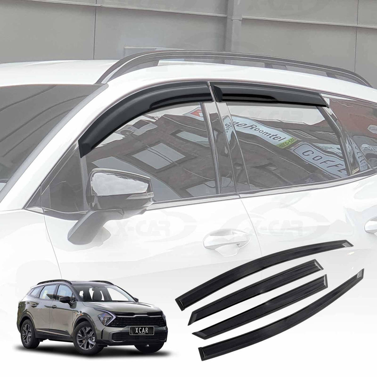 Weathershields for Kia Sportage 2021-Onwards Car Weather Shields Wind ...