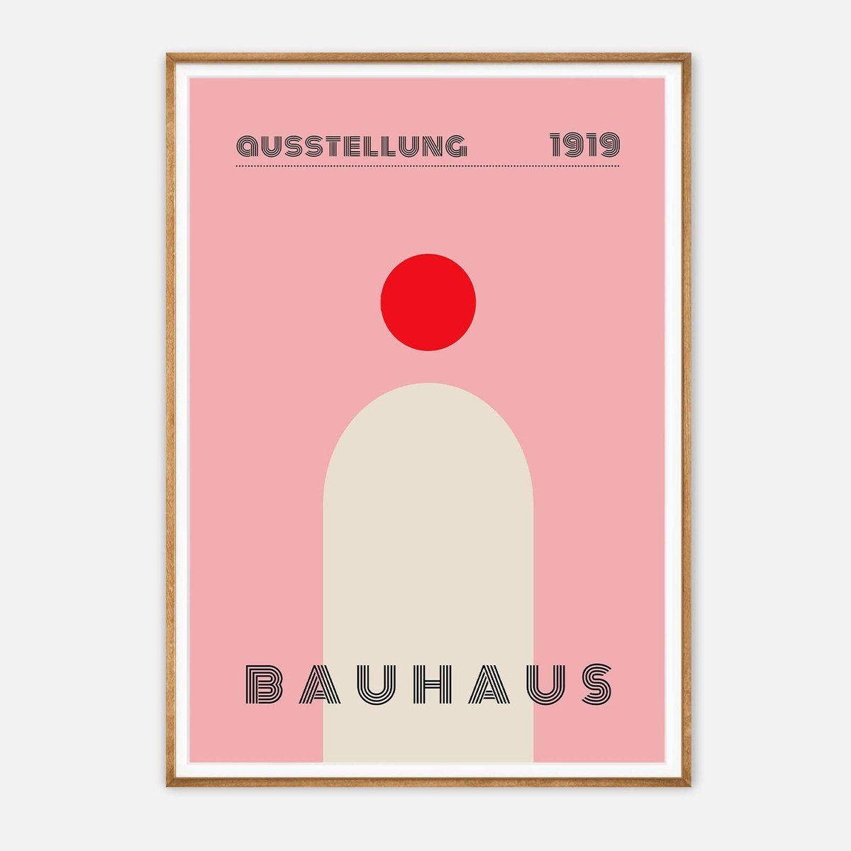 Galrie Bauhaus Ausstellung 1919 Art Print–Iconic Abstract Geometric ...