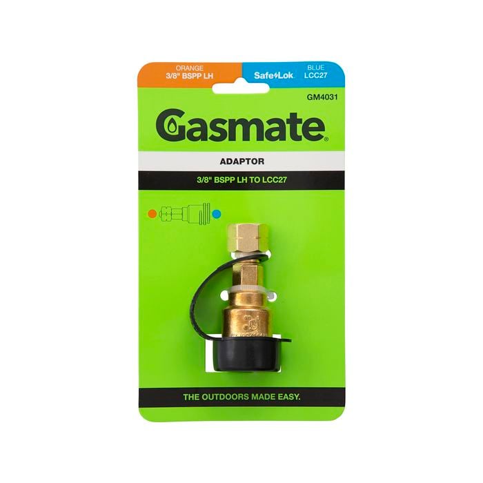 Gasmate Tap Adaptor - 1-20 UNEF to 3/8 BSPP LH - Bunnings Australia