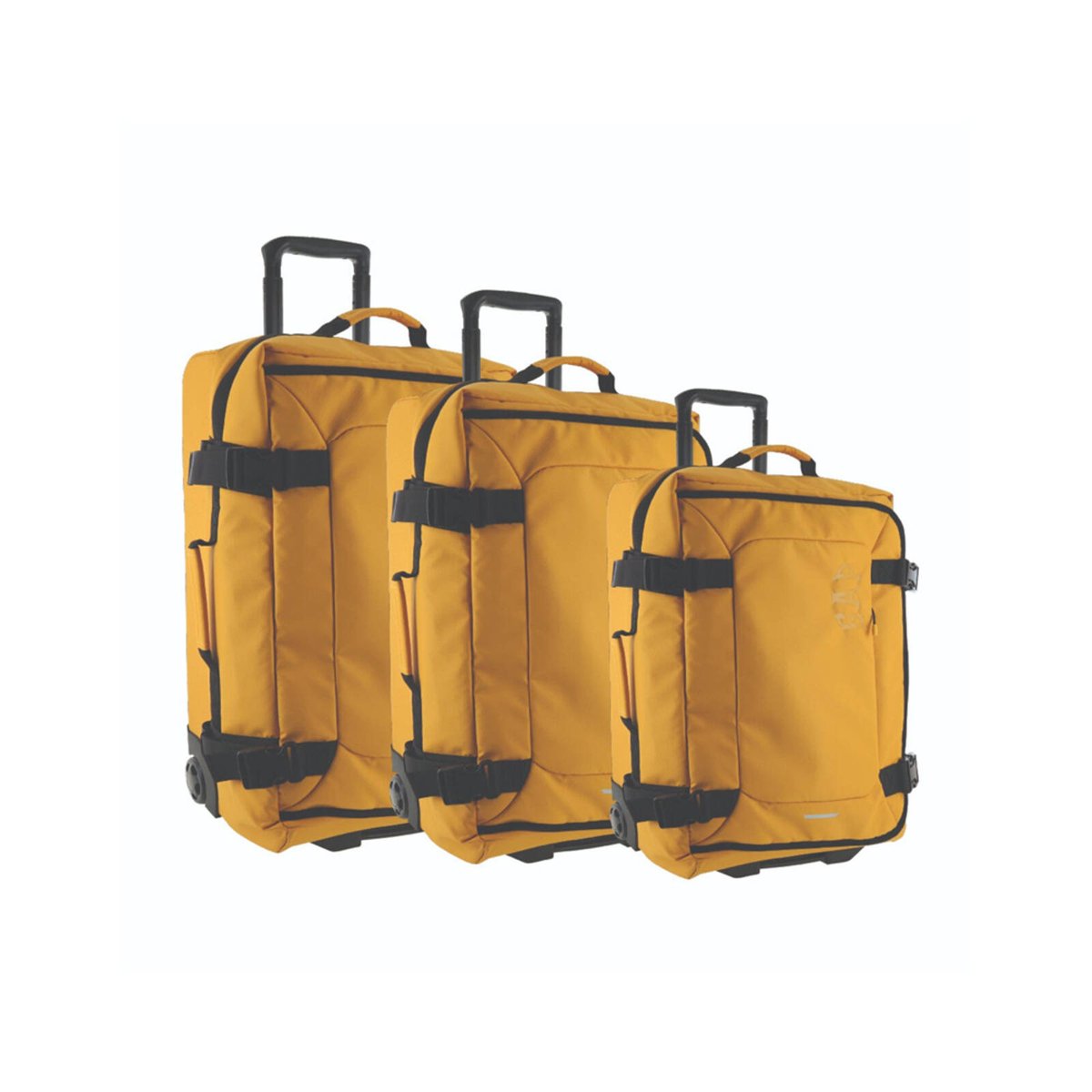 3pc GAP Soft-Shell Suitcase Lockable Travel Trolley Luggage Set 73cm ...