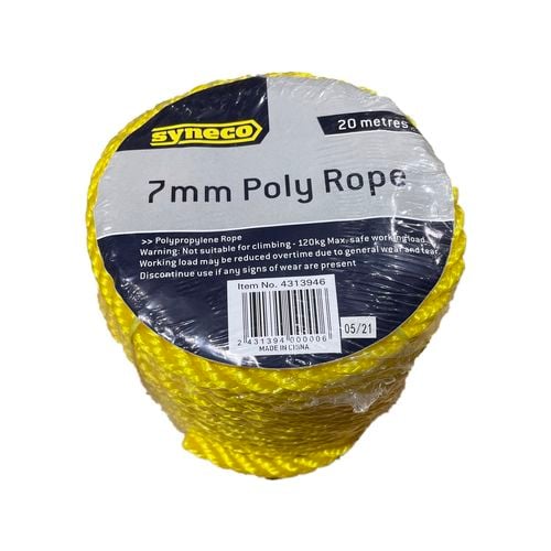 Syneco 7mm x 20m Polypropylene Rope - Bunnings Australia