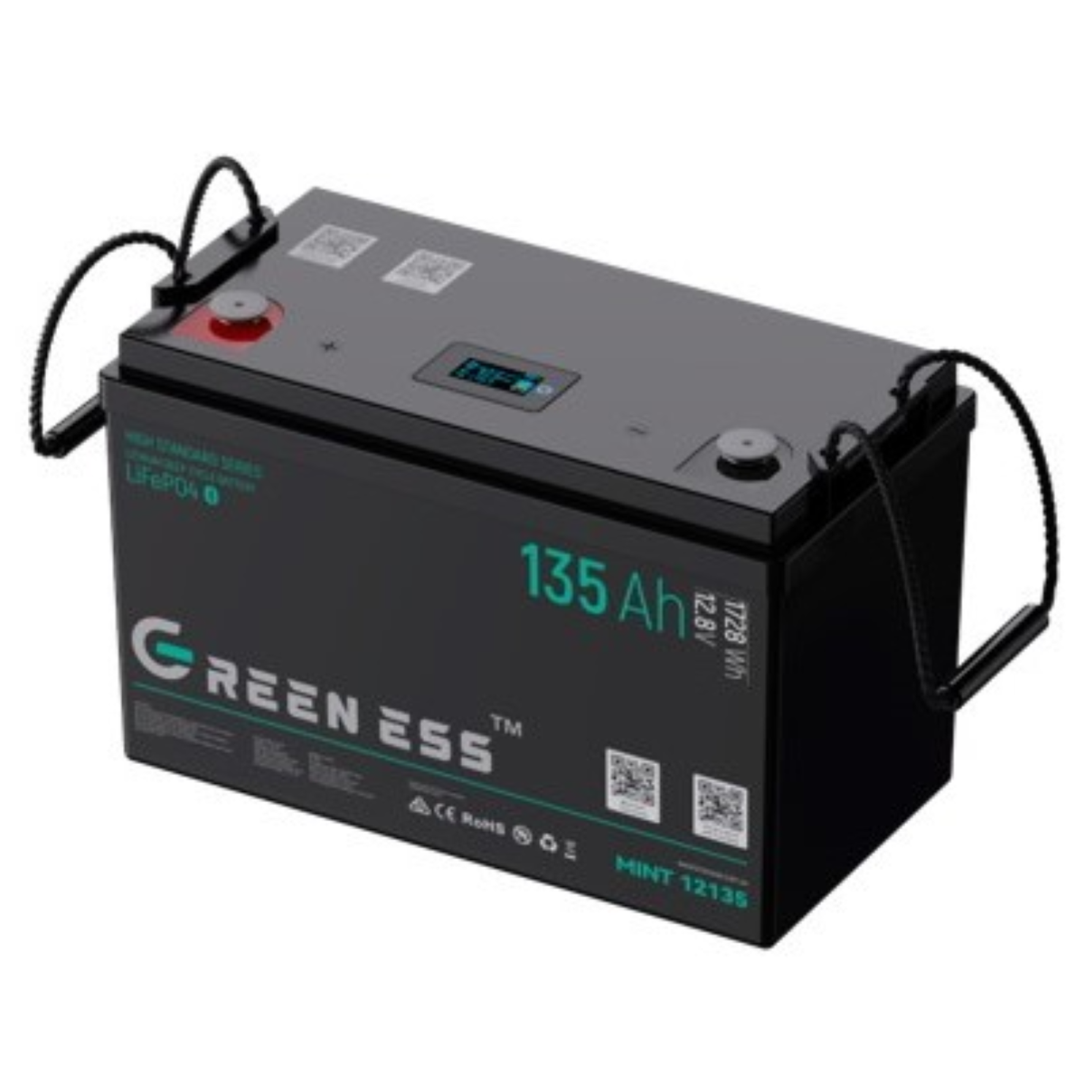 GreenEss 12.8V 135ah Prismatic Cells LifePO4 Battery with Bluetooth & APP - Bunnings Australia
