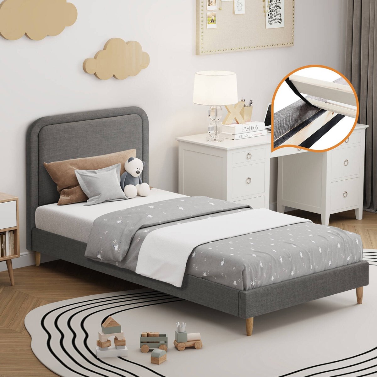 Oikiture Bed Frame Single Size BOB - Bunnings Australia