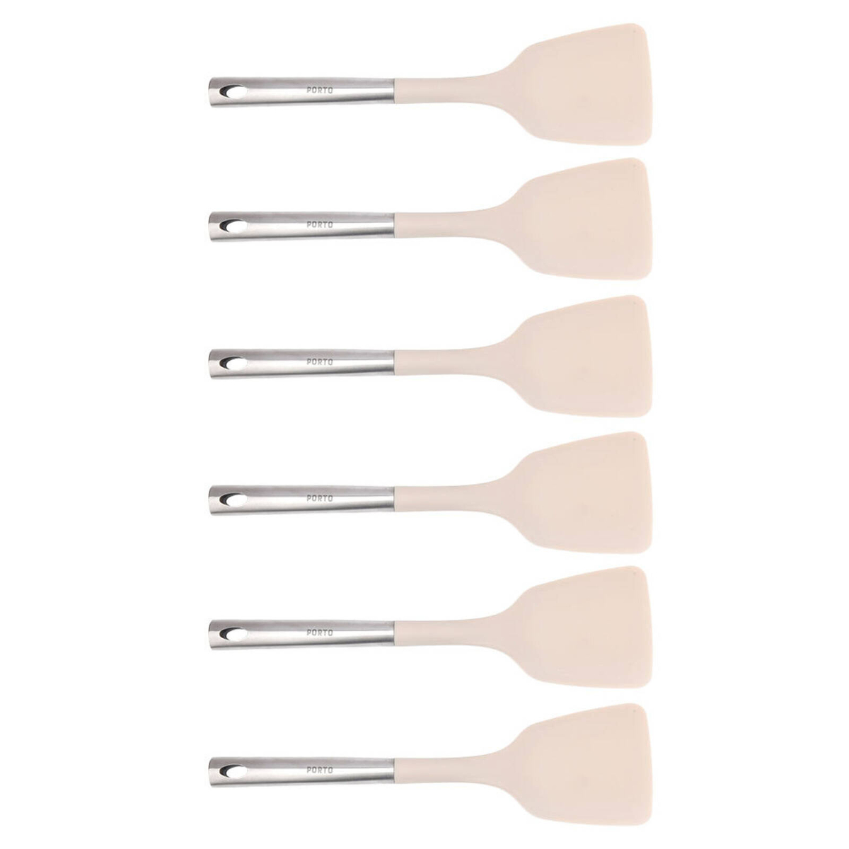 6PK Porto Zest Stainless Steel/Nylon 34cm Turner Cooking Utensil ...