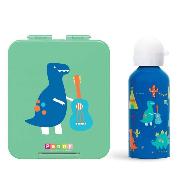 Penny Scallan Mini Bento Box & Drink Bottle - Dino Rock - Bunnings ...