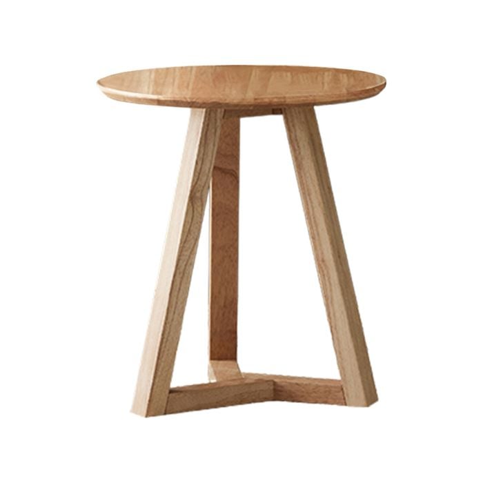 Franki Round Hardwood Side Table | Natural - Bunnings Australia