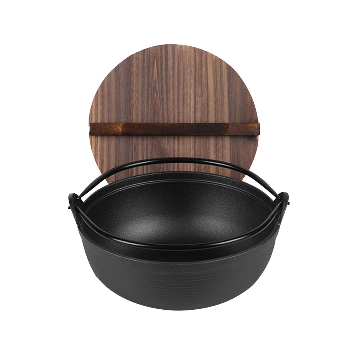 SOGA 25cm Cast Iron Japanese Style Sukiyaki Tetsu Nabe Shabu Hot Pot - Bunnings Australia