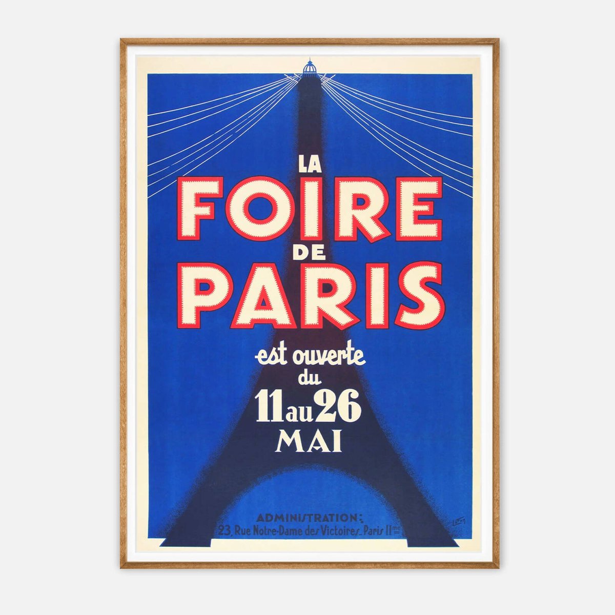 Galrie Vintage La Foire de Paris Poster - Iconic French Event Art Print ...