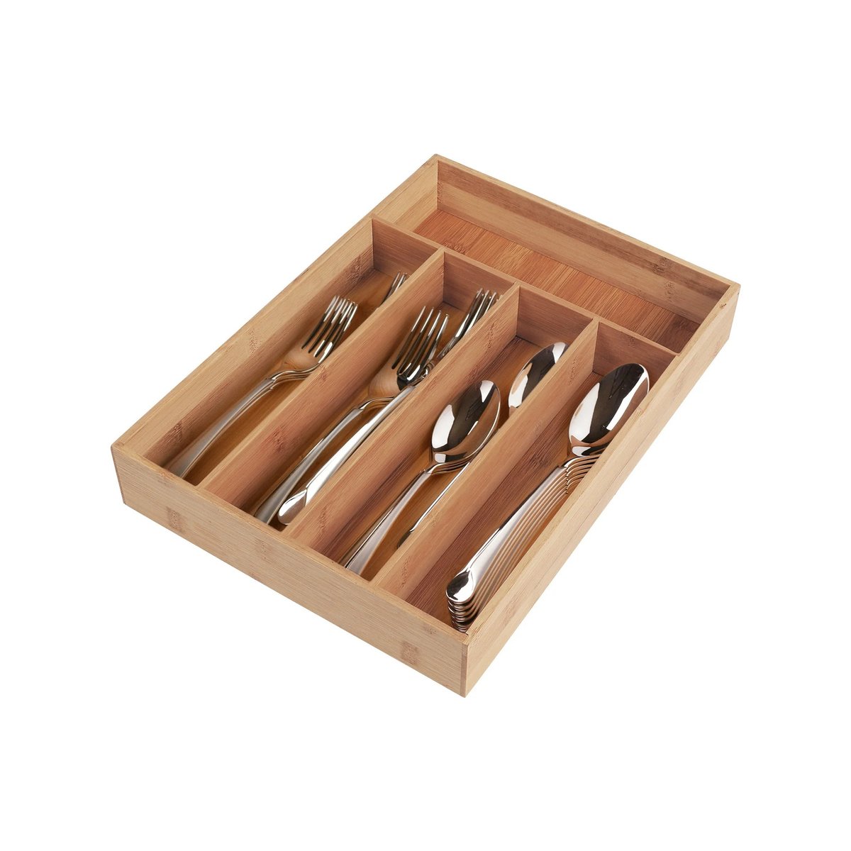 Bamboo Cutlery Storage Tray - Bunnings Australia