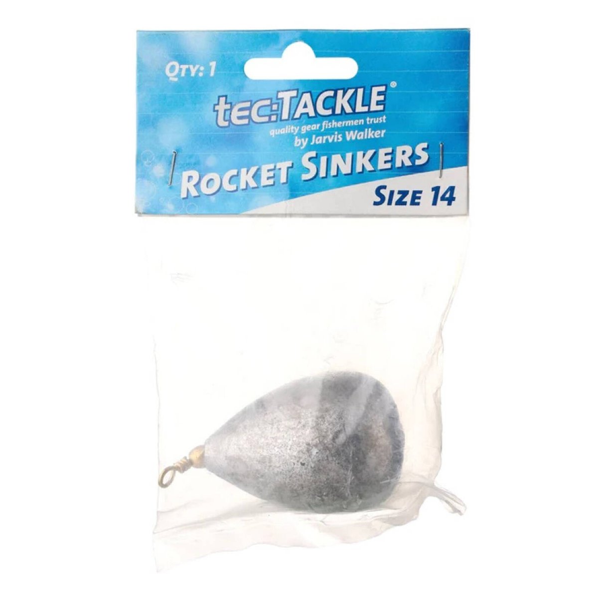 1 Pack of Jarvis Walker Size 14 Rocket Sinkers - 400gm Bomb and Swivel ...