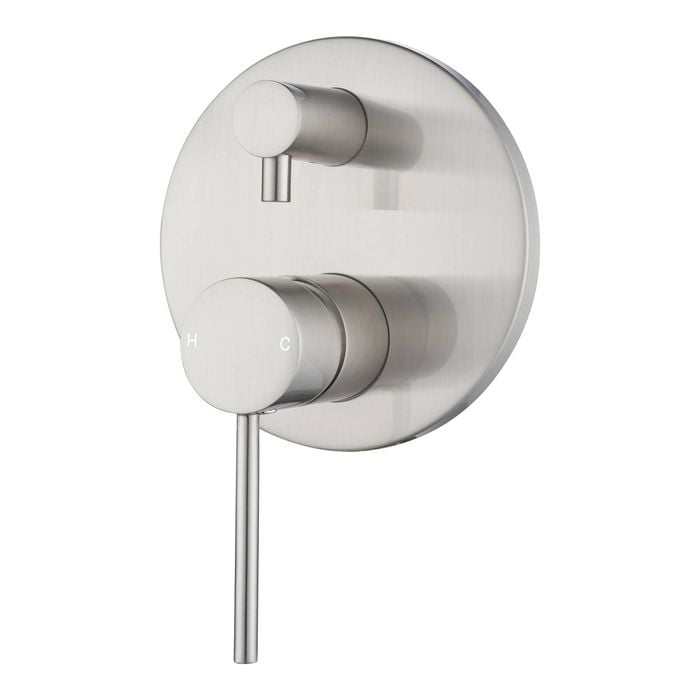 Mondella Resonance 35mm Brushed Nickel Diverter Shower Mixer - Bunnings ...