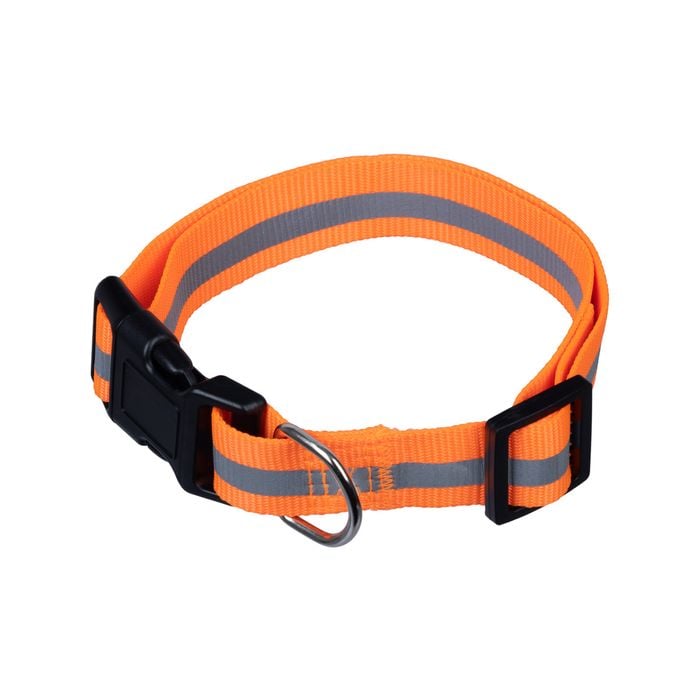 Happy Tails Medium Hi Vis Dog Collar - Bunnings Australia
