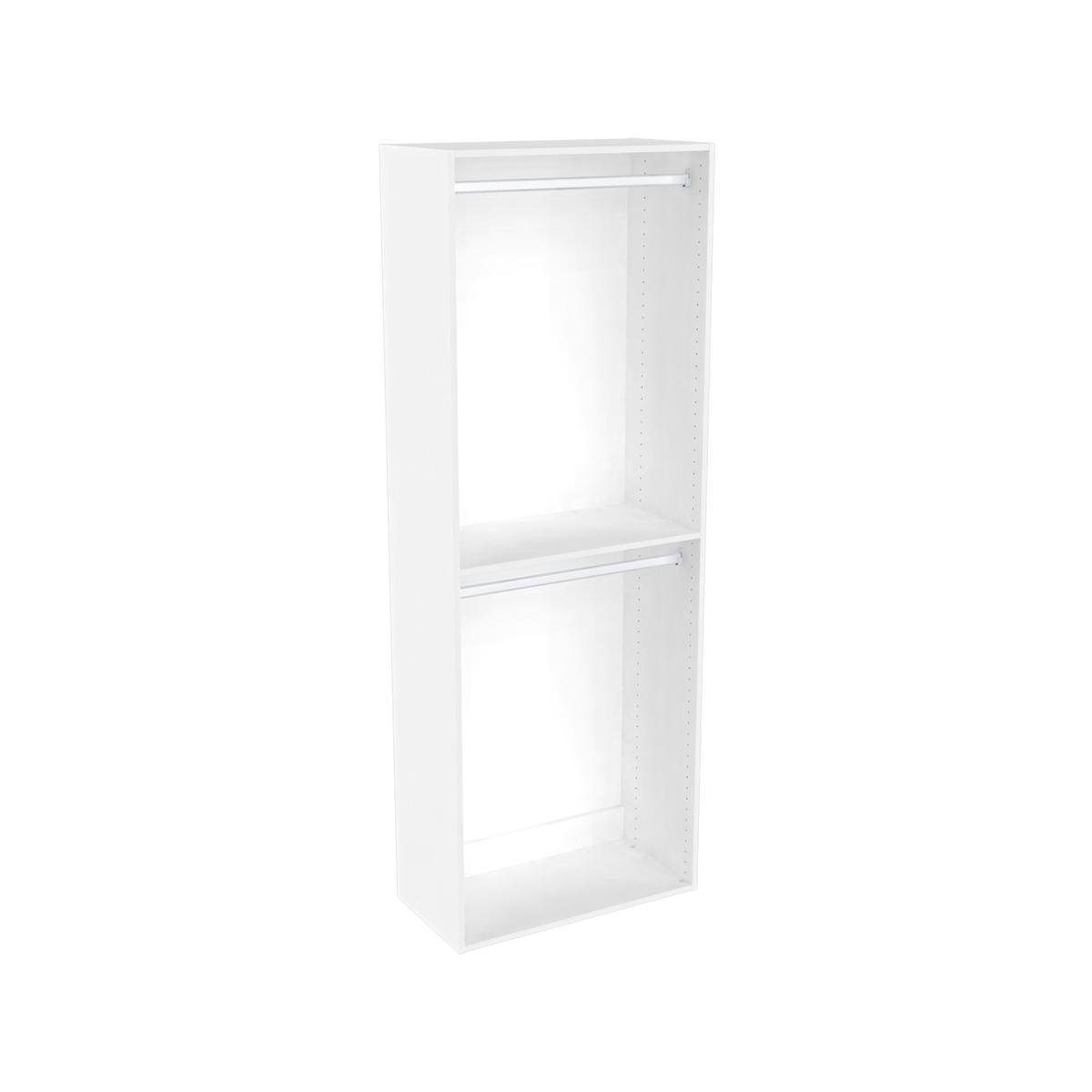 Lugna 2048 x 750 x 380mm White Double Hang Robe Insert - Bunnings New ...