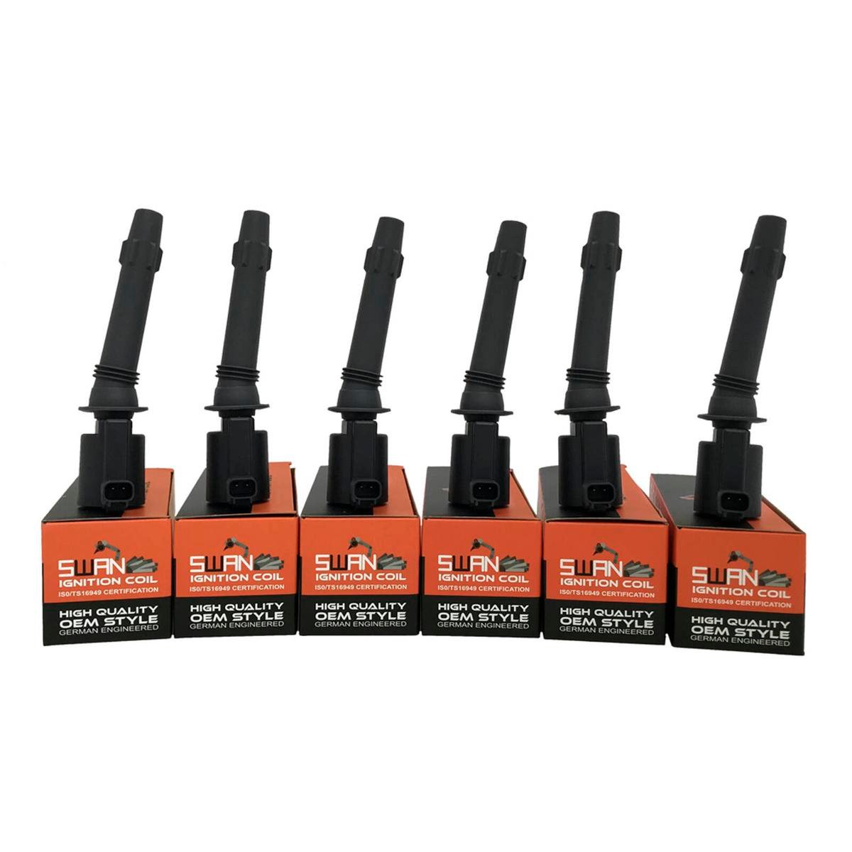 6-Pack SWAN Ignition Coil for Ford Falcon Fairmont BA BF Territory ...