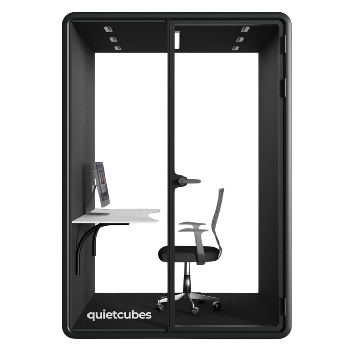 QuietCubes Zoom Office Pod Black - Bunnings Australia