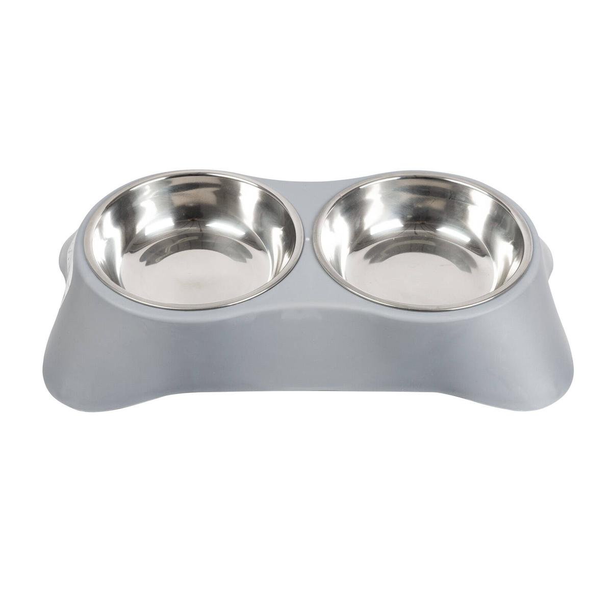 Happy Tails Twin Pet Bowl With Steel Inserts - Bunnings New Zealand