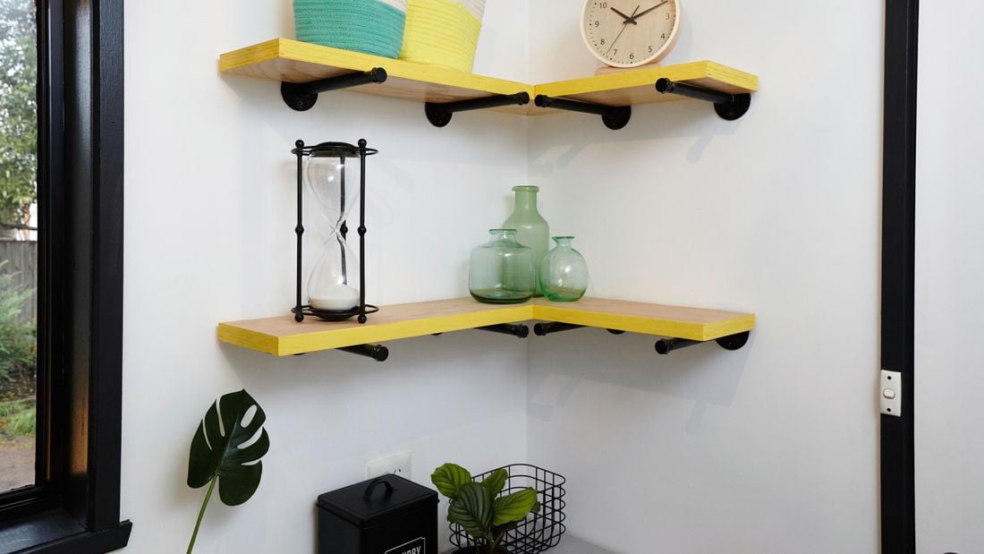 How To Build A D.I.Y. Corner Shelf Bunnings Australia