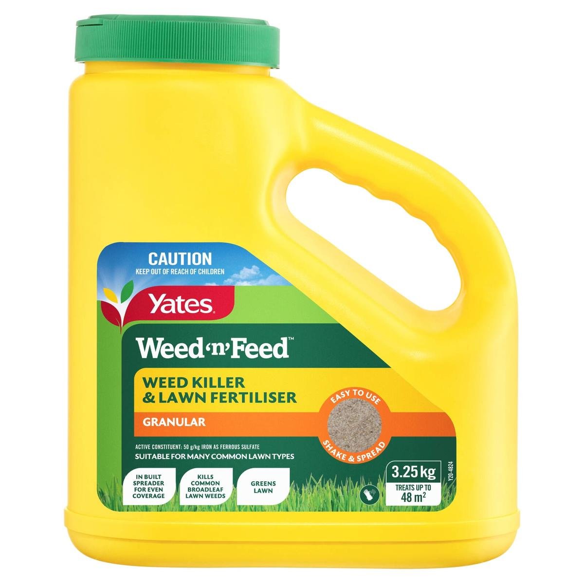 Yates 3.25kg Weed ’n’ Feed Granular Shaker - Bunnings Australia